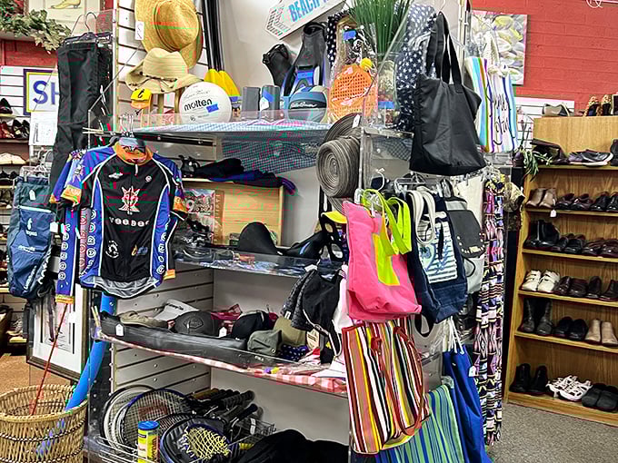 Sports gear and outdoor equipment await their next adventure with new families in Flagstaff. 
