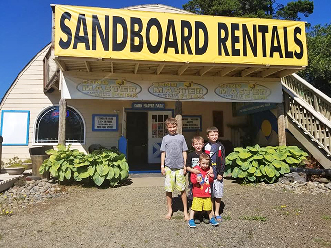 Sandboard rentals promise the kind of sandy adventures that make you forget you're technically still an adult.