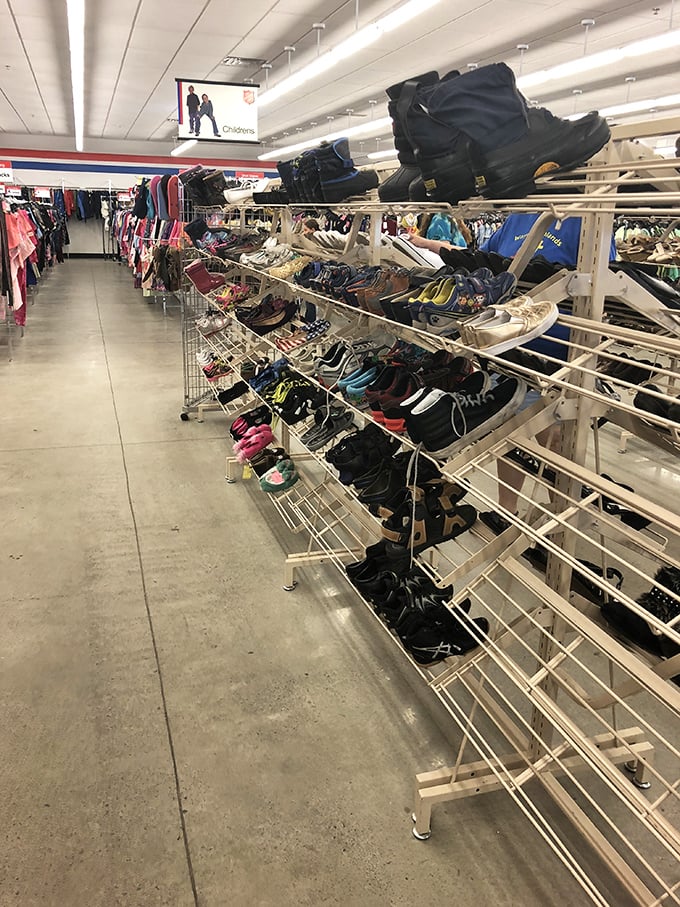 Shoe paradise stretches as far as the eye can see. From barely-worn boots to vintage sneakers, footwear fantasies come true at pocket-friendly prices.