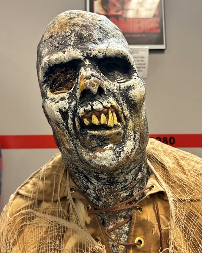 Meet your new nightmare fuel! This decomposing fellow looks ready for a dinner date – where you're the main course.