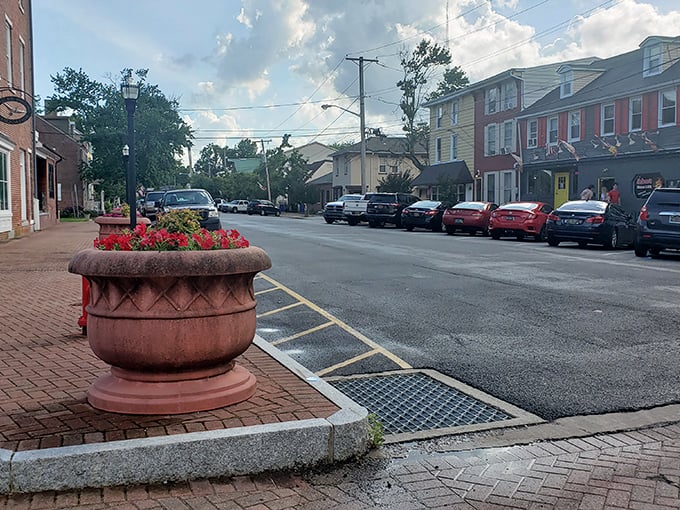 Delaware City's historic district looks like a Norman Rockwell painting come to life. Those white buildings practically glow in the sunshine!