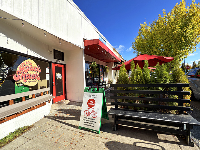 Fat Milo's charming storefront with its red awning invites you in like a neighbor waving from their porch.