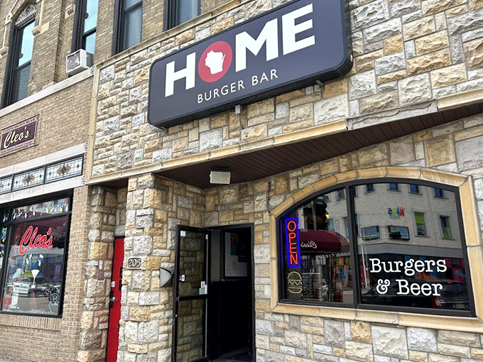 HOME is where the burger is – especially when Wisconsin itself is literally part of the restaurant's logo.