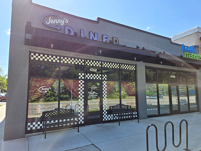 Jenny's Diner (Columbus): That classic black-and-white checkered trim isn't just for show – inside awaits a time machine to when diners ruled American mornings.
