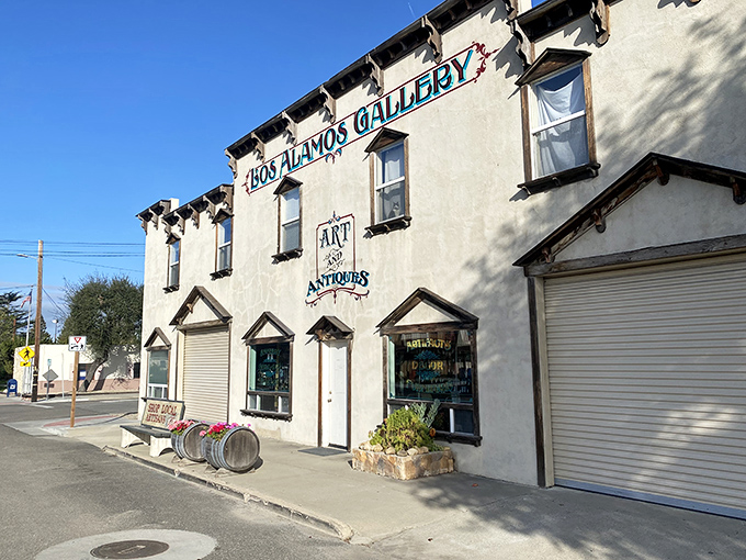 Los Alamos Gallery – where "rustic" isn't just a design choice, it's a way of life. This art haven looks like it could tell stories that would make Steinbeck reach for his notebook.