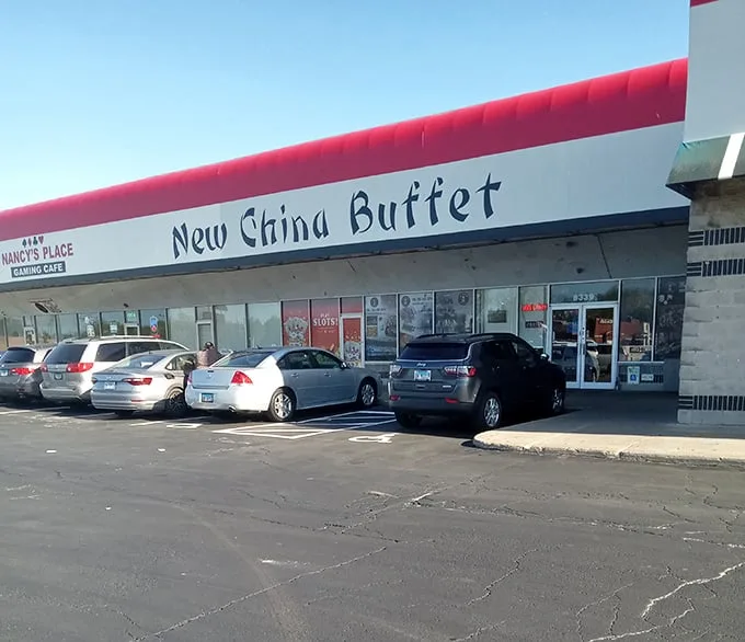 New China Buffet's simple exterior is like a book with a plain cover but amazing story inside. Don't judge this buffet by its storefront!