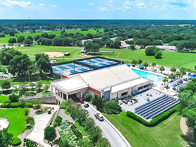 On Top of the World's activity center stands ready for action, proving retirement isn't about slowing down—it's about finally doing what you love.