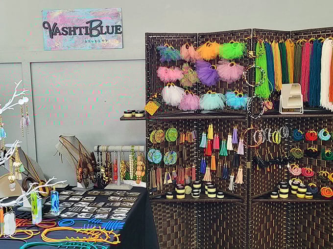 The Black Mall showcases handcrafted jewelry and colorful accessories that transform shopping into an art appreciation tour.