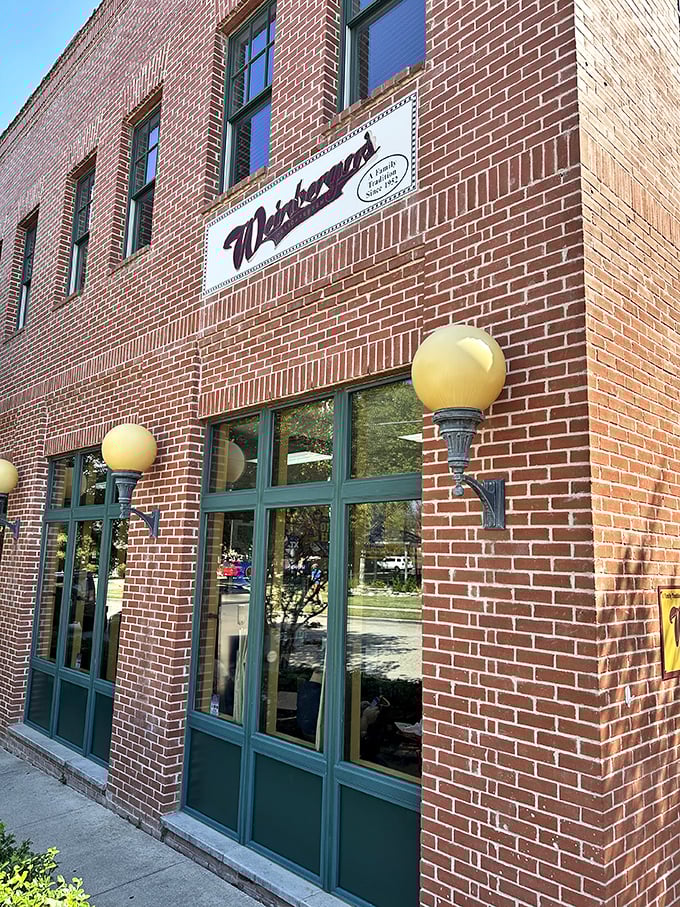 Weinberger's charming brick storefront in historic Grapevine looks like it was plucked straight from a Norman Rockwell painting.