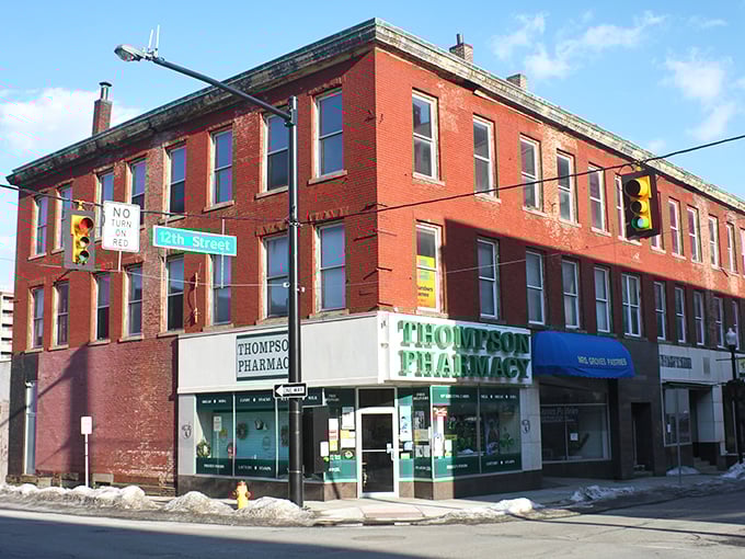 Altoona's classic corner pharmacy looks like it should be serving egg creams and advice from another era.
