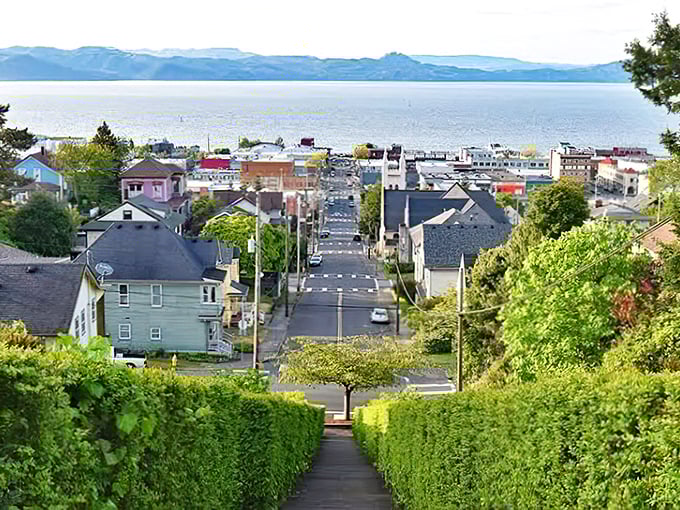 Victorian homes cascade down hillsides toward the mighty Columbia River. Like a San Francisco that forgot to get famous.