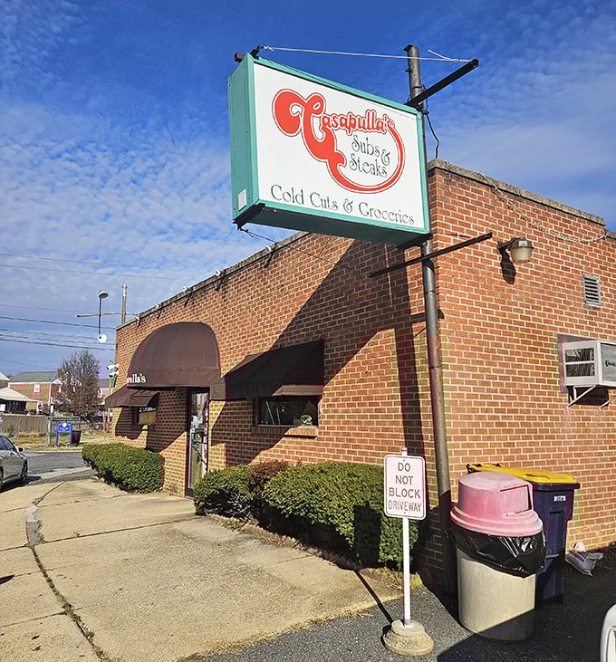 That vintage sign at Casapulla's has witnessed decades of sandwich perfection. Some traditions are worth preserving!