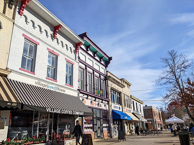 Small-town streets where people still window shop and say hello. Granville's charm doesn't need a filter!