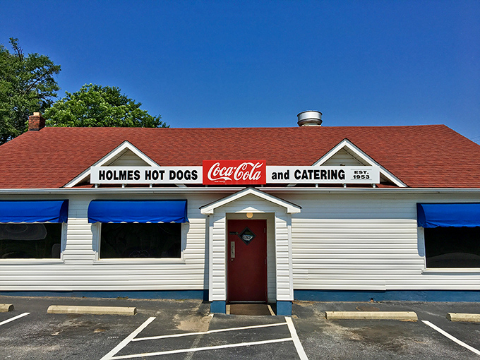 Holmes Hot Dogs: Sunshine gleams off this timeless hot dog haven—where the recipes haven't changed because they've never needed to.