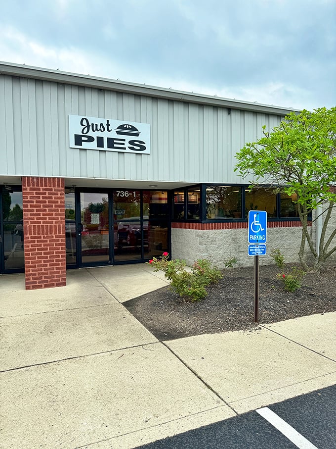 Just Pies Inc: No frills, no fuss, just a simple storefront hiding treasures that make sophisticated pastry shops seem unnecessarily complicated.