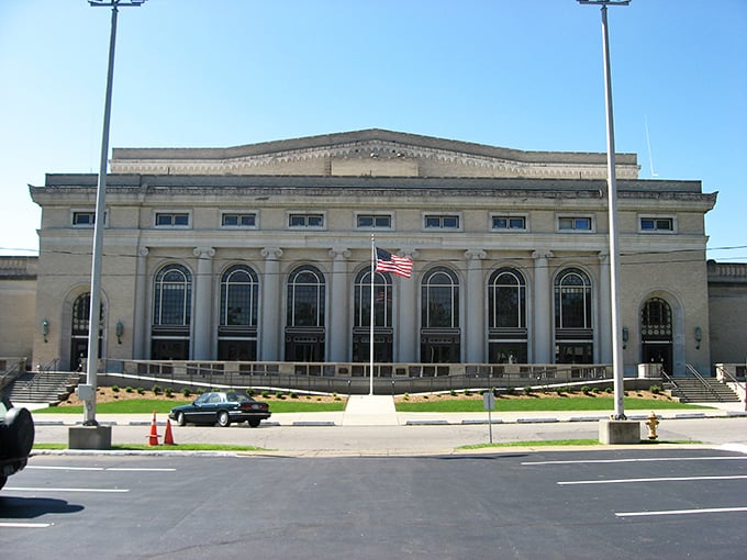 The Scottish Rite Cathedral in New Castle stands as an impressive landmark, providing cultural richness in this budget-friendly retirement spot.