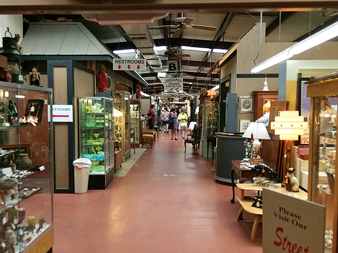 Renninger's indoor section feels like a museum where you're allowed to touch—and buy—the exhibits!