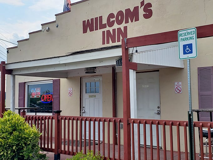 Behind that simple facade and red railing lies one of Maryland's best-kept secrets: steaks that would make a vegetarian reconsider.