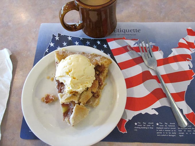 Apple pie à la mode: The founding fathers fought for your right to enjoy this perfect union of warm fruit and cold ice cream.