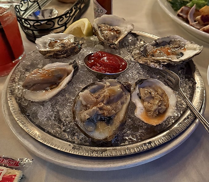 Oysters on ice—nature's perfect appetizer. Like little briny treasures from the sea, they're what mermaids would serve at their cocktail parties.