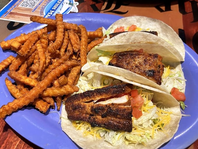 These blackened fish tacos don't just speak to your taste buds—they sing a full Florida seafood symphony with a spicy percussion section.
