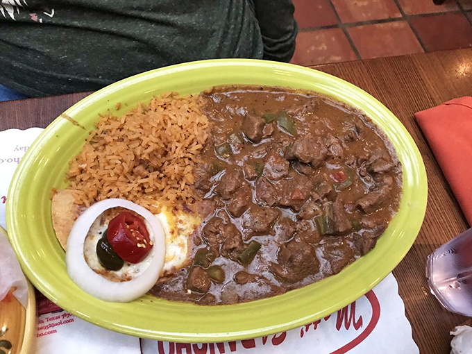 The carne guisada – tender beef simmered in rich gravy – might make you consider moving to Austin permanently. Just saying.