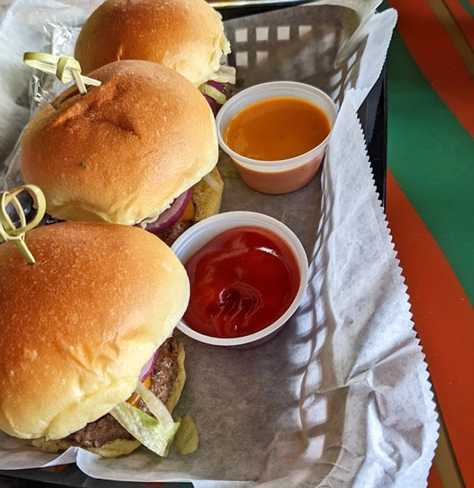 Burgers that remind you sometimes the simplest pleasures are the best – especially when enjoyed with that million-dollar water view.