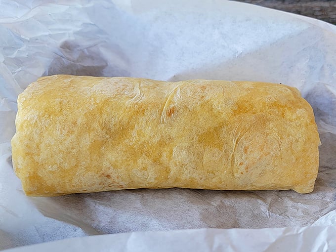 When your burrito needs its own structural engineering degree – this beauty means serious breakfast business.