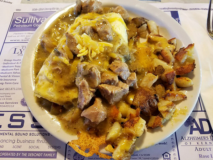 Bowl of comfort that looks like what your grandmother wished she could make this good.