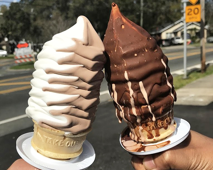 The eternal debate: chocolate or vanilla? At Dreamette, you don't have to choose—get both and avoid dessert FOMO altogether.