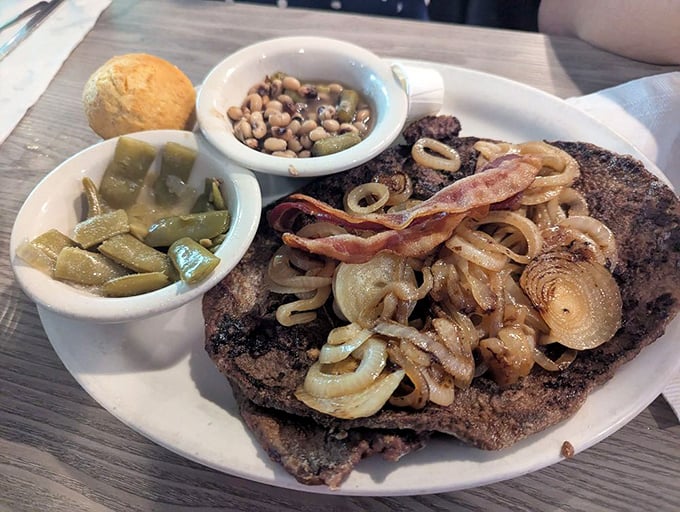 Southern comfort on a plate, where gravy isn't a condiment—it's a love language spoken fluently.