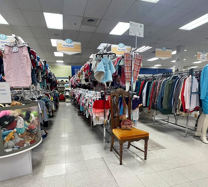 The children's department is a parent's dream – why buy new when they'll outgrow it faster than you can say "growth spurt"?