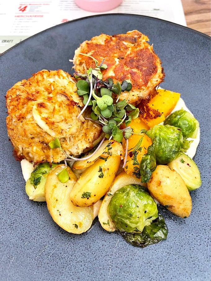 These golden-brown crab cakes aren't playing around—all crab, minimal filler, and enough to make Maryland nervously look over its shoulder.
