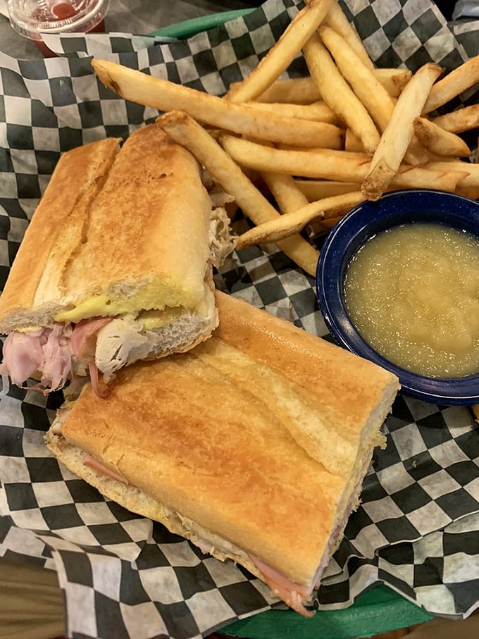 The Cuban sandwich brings Havana to Dunnellon, pressed to perfection like a delicious edible accordion.