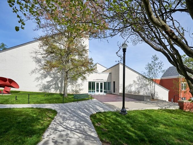 Modern architecture meets academic excellence in a building that makes learning look surprisingly appealing and accessible.