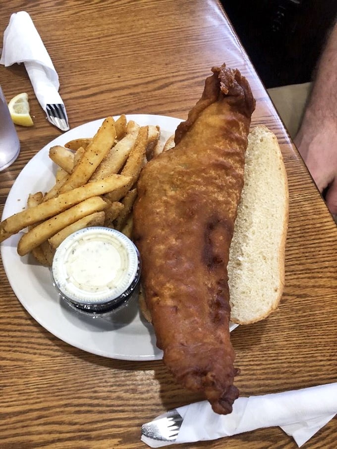 The fish sandwich that launched a thousand road trips – golden-battered perfection that makes you wonder why you'd ever eat anything else.