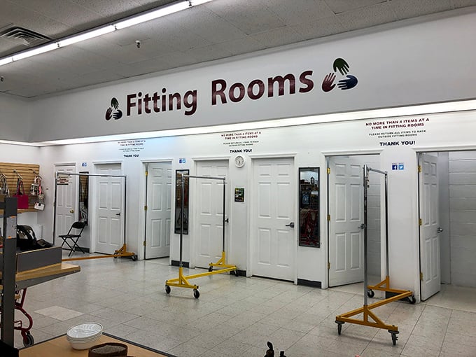 The fitting room lineup—where "does this spark joy" meets "does this fit me?" in a wallet-friendly fashion showdown.