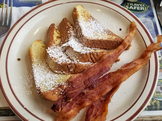 French toast that could make even the most devoted pancake lover consider switching teams permanently.
