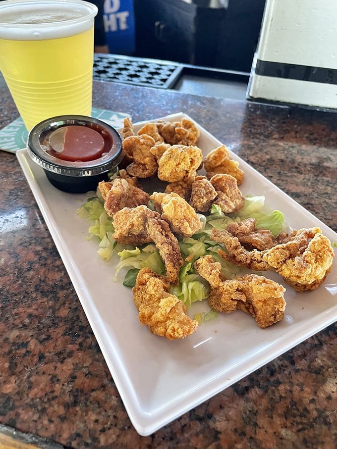 Crispy gator tail: Florida's version of "when in Rome." Crunchy, tender, and the perfect conversation starter for your northern friends.