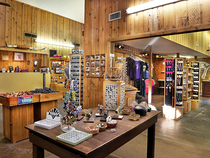 A treasure trove of geological souvenirs awaits in the gift shop. Finally, a legitimate reason to bring rocks home from your travels!