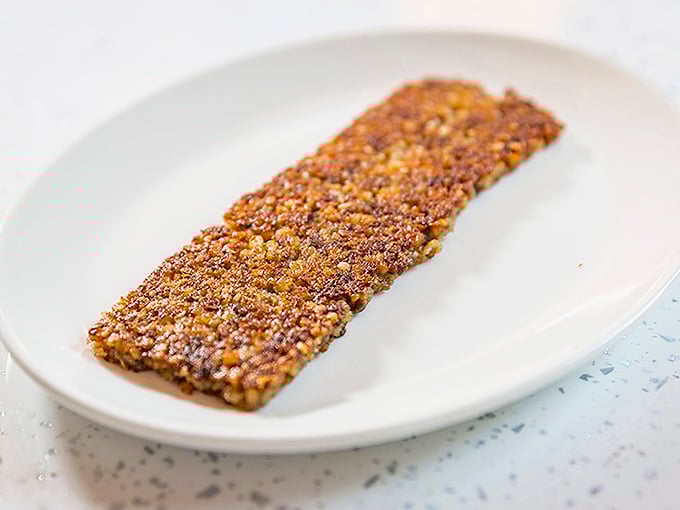 Goetta meets its match in this perfectly seasoned, golden-brown slice of Cincinnati breakfast tradition.