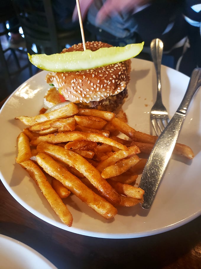 This isn't just a hamburger; it's Cleveland's answer to every craving you didn't know you had today.
