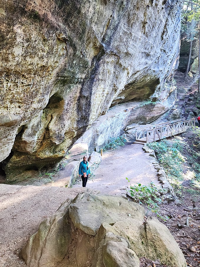 Walking beneath towering sandstone cliffs makes you feel delightfully insignificant. The perfect reminder that we're just brief visitors in Earth's long story.