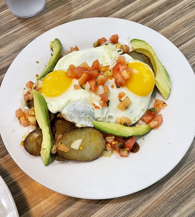 Huevos rancheros done right – because sometimes breakfast needs a little south-of-the-border attitude and flair.