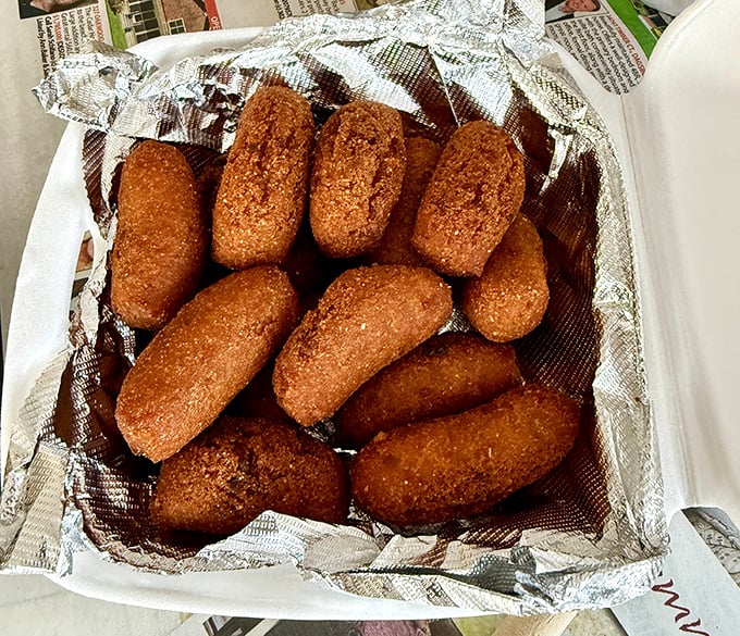 Hush puppies so perfectly fried they deserve their own fan club. These golden nuggets are the ideal sidekick to any seafood feast.