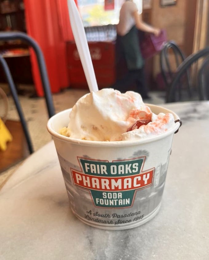 That's not just ice cream; it's a time machine served in a cup with your name on it.