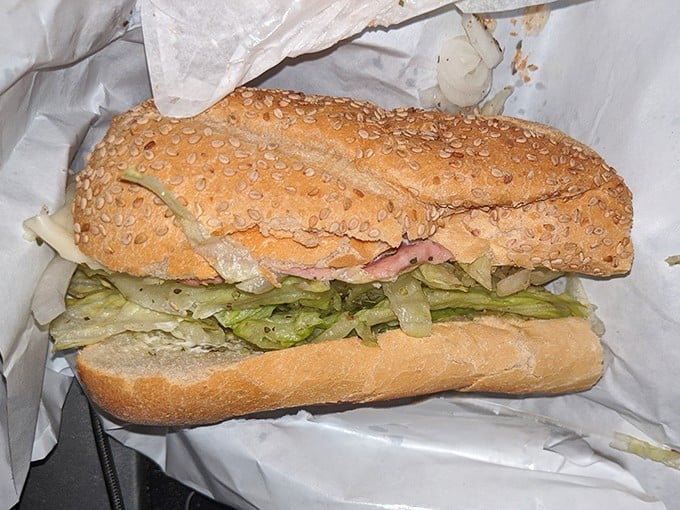 The Italian hoagie—where layers of meat, cheese, and veggies create a symphony of flavors that makes you wonder why you ever eat anything else.
