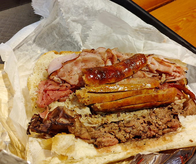 The "Wild Thing" sandwich isn't just a meal, it's a carnivorous fever dream that requires both hands and possibly a bib.