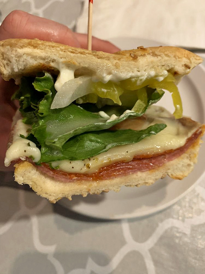 The Italian Sub stands tall like the Leaning Tower of Pisa, but infinitely more delicious.