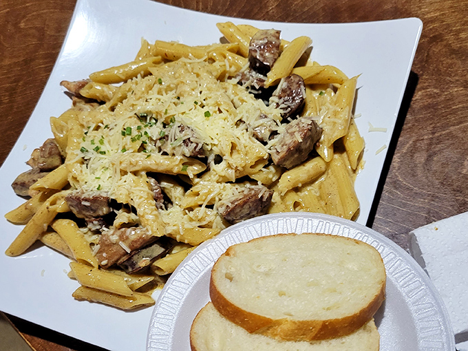 Pasta meets bayou in this hearty jambalaya pasta—where Italian technique and Cajun soul find common ground in the most delicious diplomatic summit imaginable.